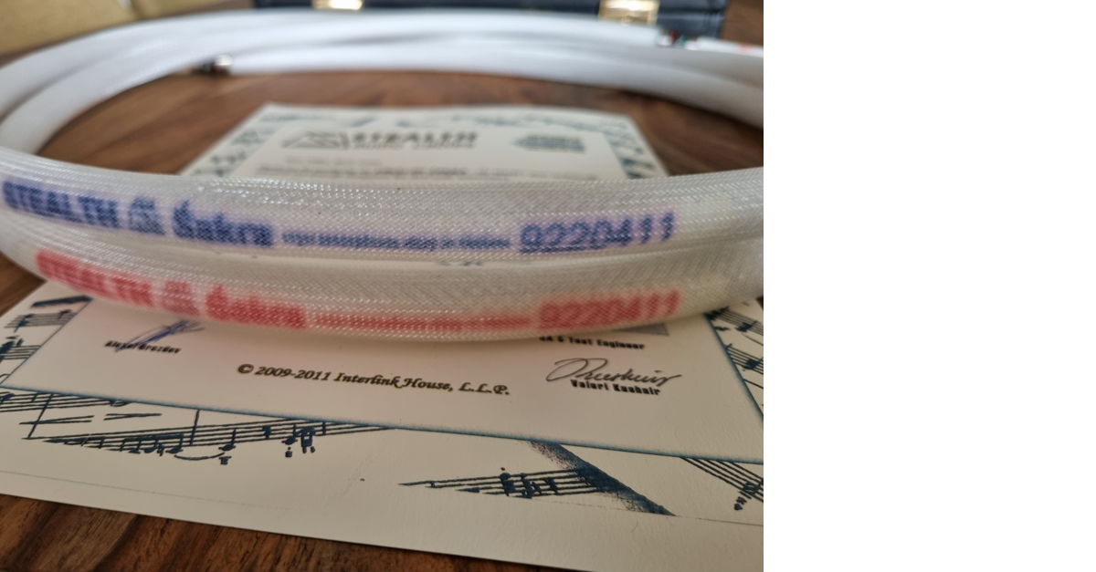 Stealth Audio Cables Sakra RCA 2x1,75m For Sale | Audiogon