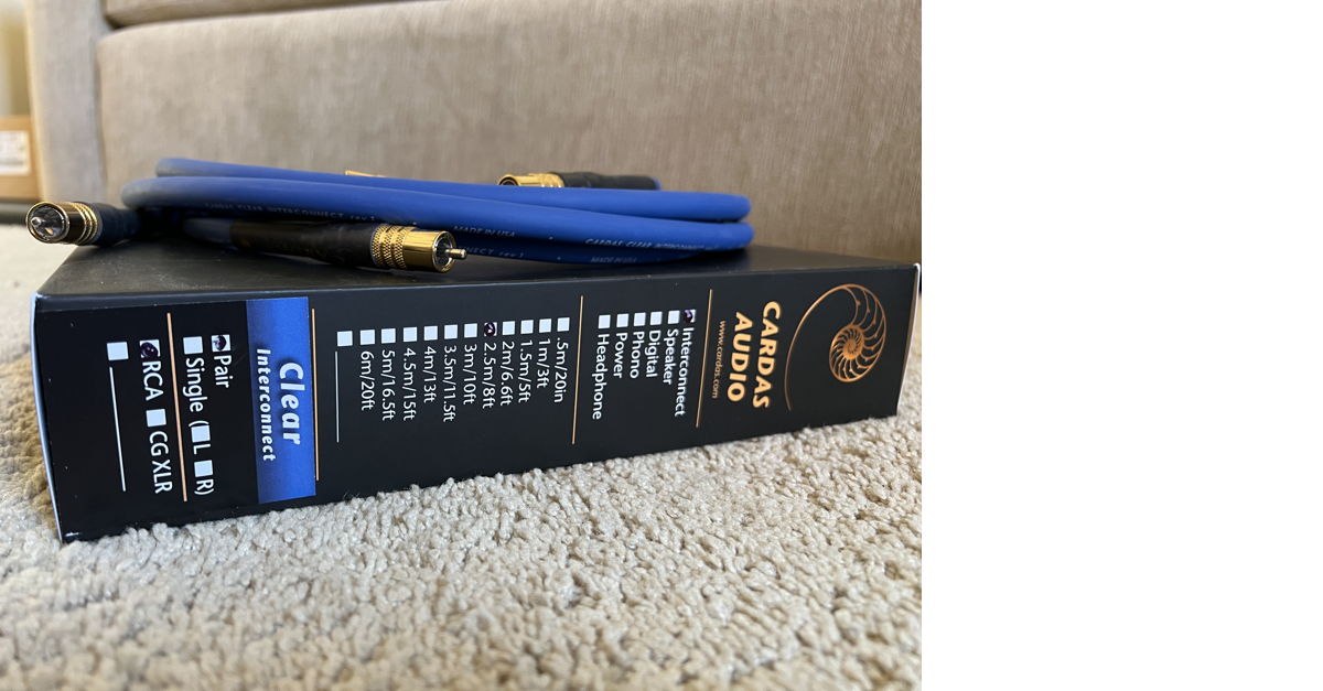 Cardas Audio Clear Rev1 2.5m (8.2ft) RCA I... For Sale | Audiogon