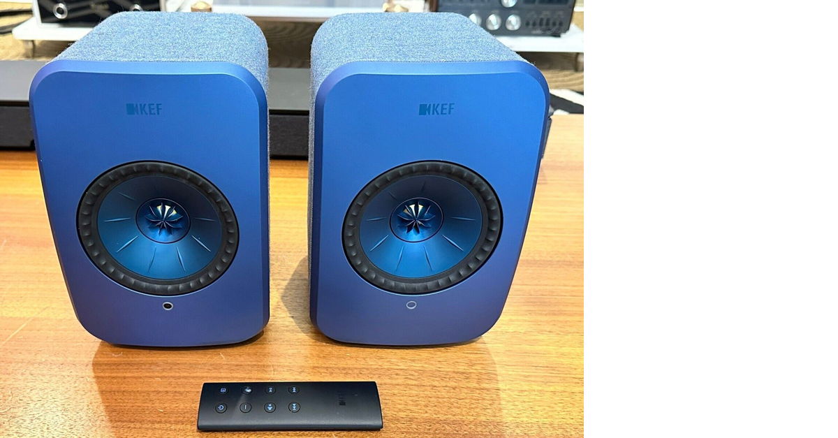 KEF LSX Powered Speakers Pair (Blue) Origi... For Sale | Audiogon
