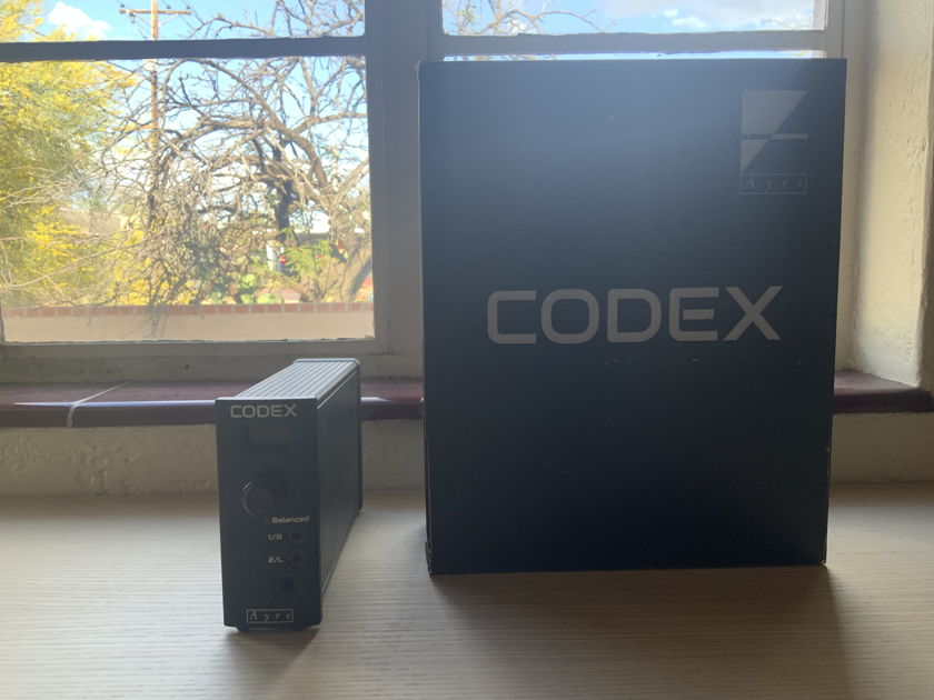 Ayre Codex For Sale | Audiogon