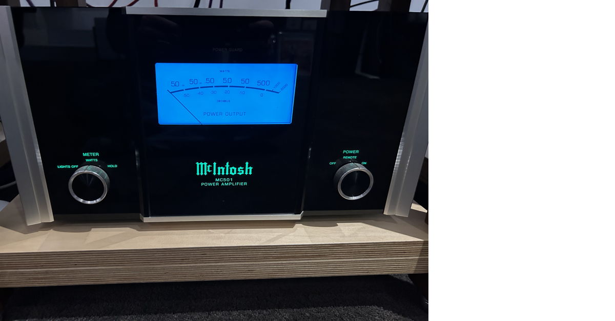 Single McIntosh MC501 for sale--Excellent ... For Sale | Audiogon