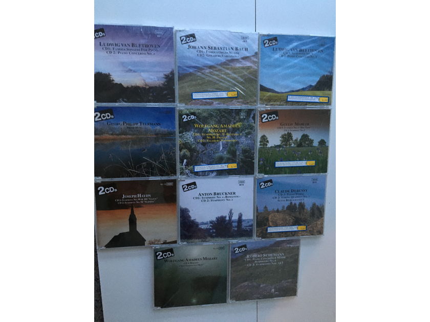 Classical double cd lot of 11 cds all new sealed Schumann Mozart ...