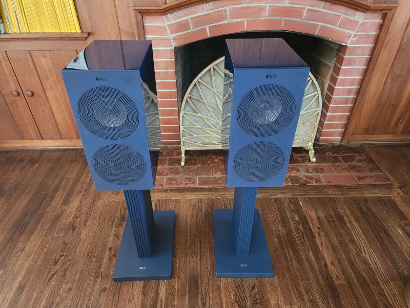 KEF R3 META, INDIGO BLUE WITH MATCHING STA... For Sale | Audiogon