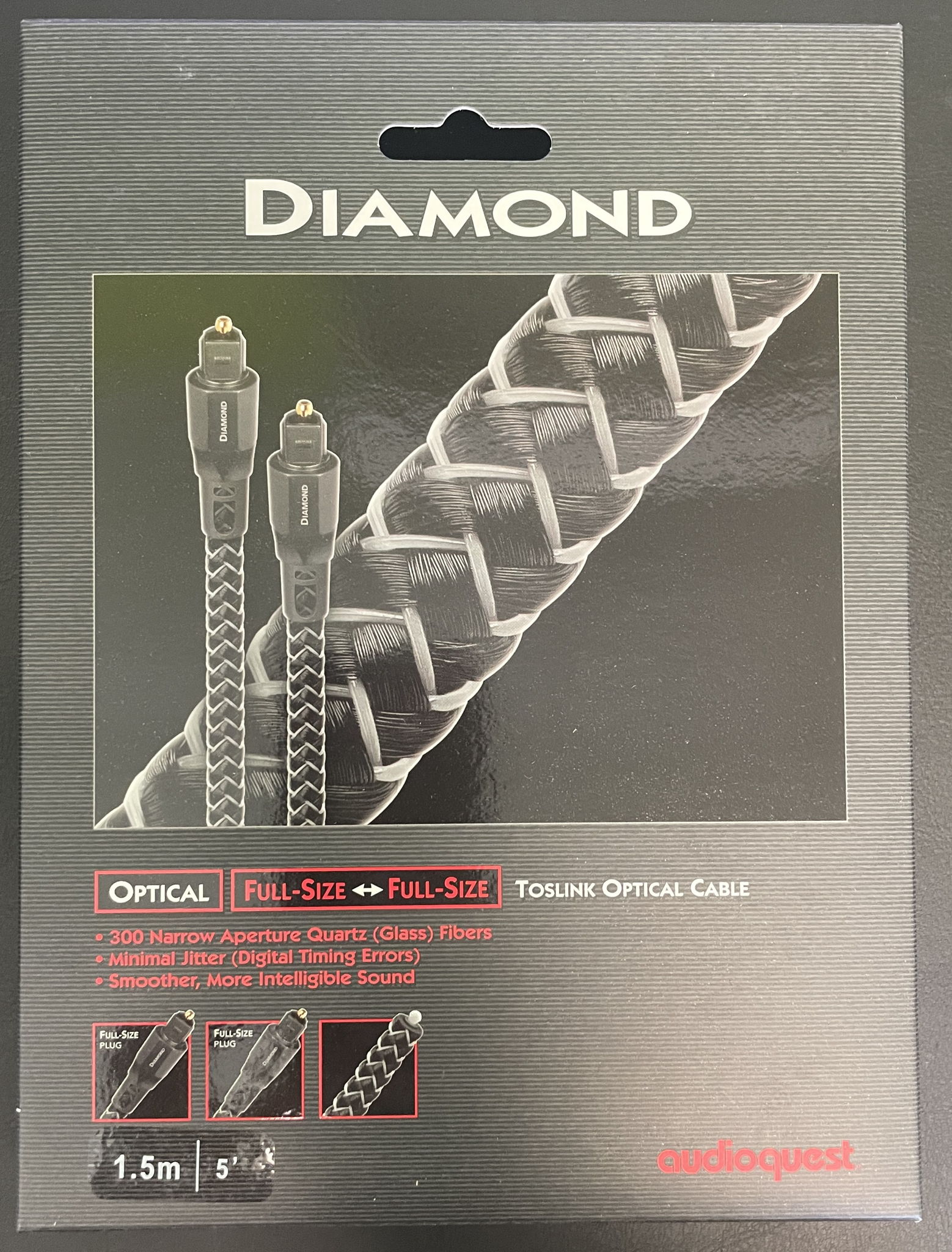 Audioquest Diamond Optical cable. 1.5m. NEW For Sale | Audiogon