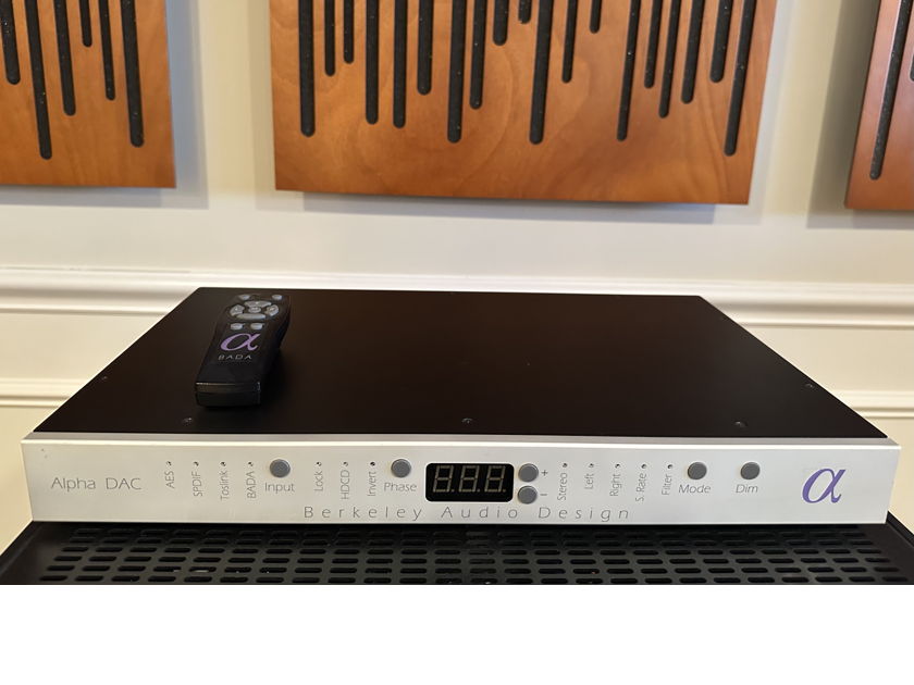 Berkeley Audio Design Alpha DAC Series 1 For Sale | Audiogon