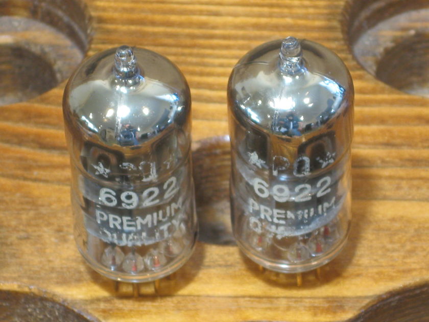 Amperex 6922 PQ Pinched waist Matching pair Holland 7L3 | Tubes | Audiogon