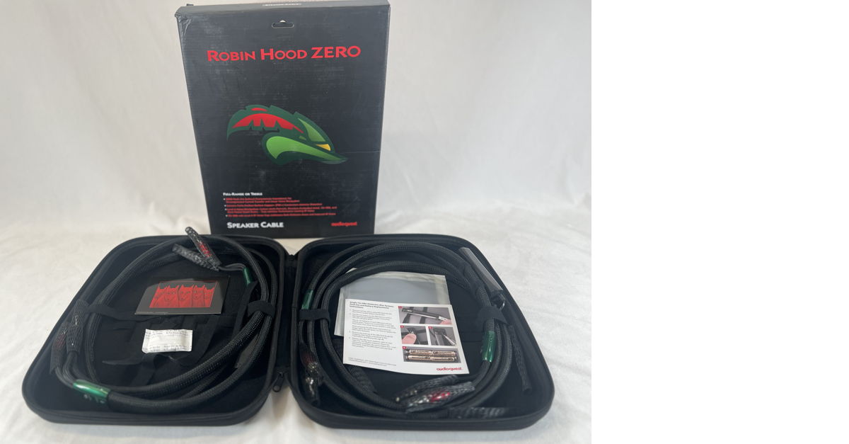AudioQuest Robin Hood Zero, 8ft Pair, Sing... For Sale | Audiogon