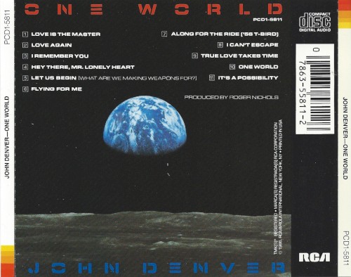 JOHN DENVER - ONE WORLD | Country | Debary, Florida 32713 | Audiogon