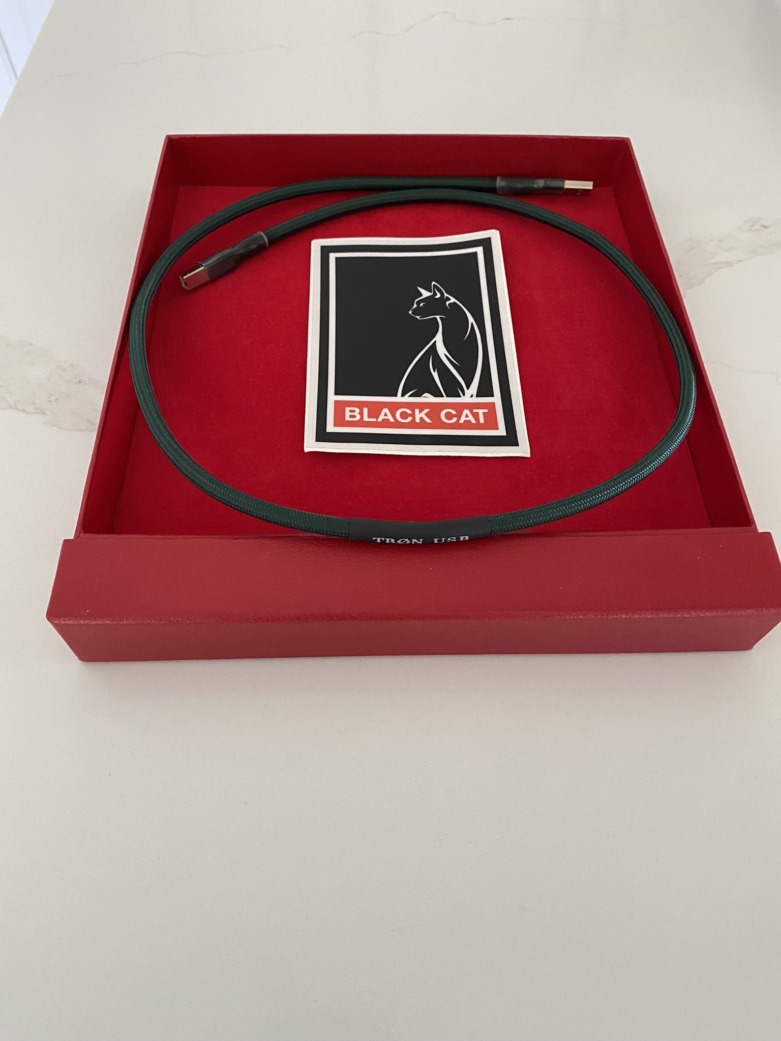Black Cat Cable TRON USB (1m) Type A to B For Sale | Audiogon