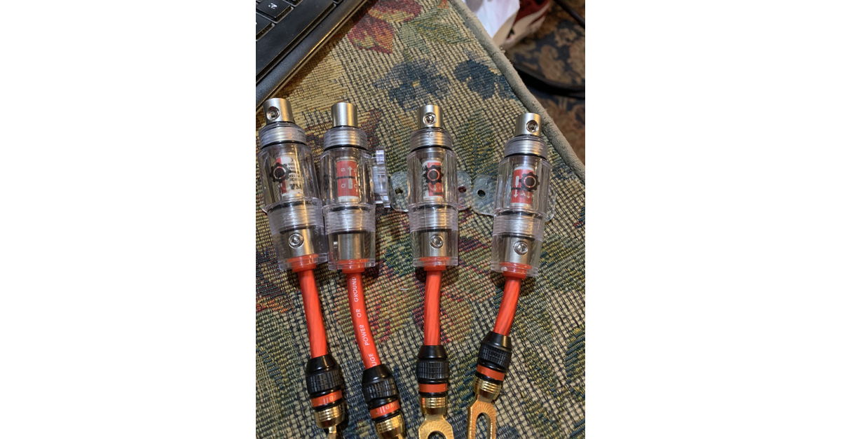 QSA Red Black Fuses into speaker bullets For Sale | Audiogon