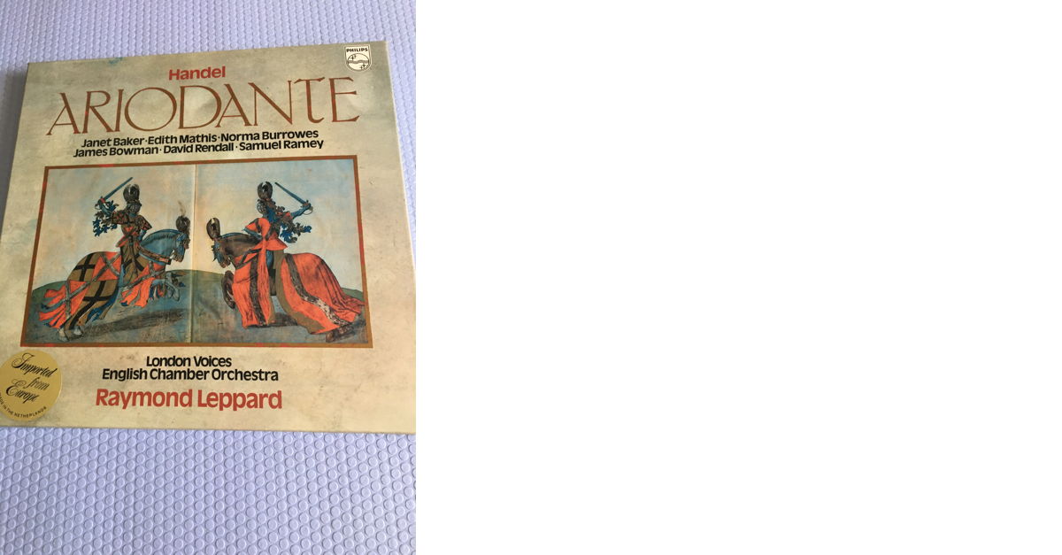 Handel Ariodante Raymond Leppard English c... For Sale | Audiogon