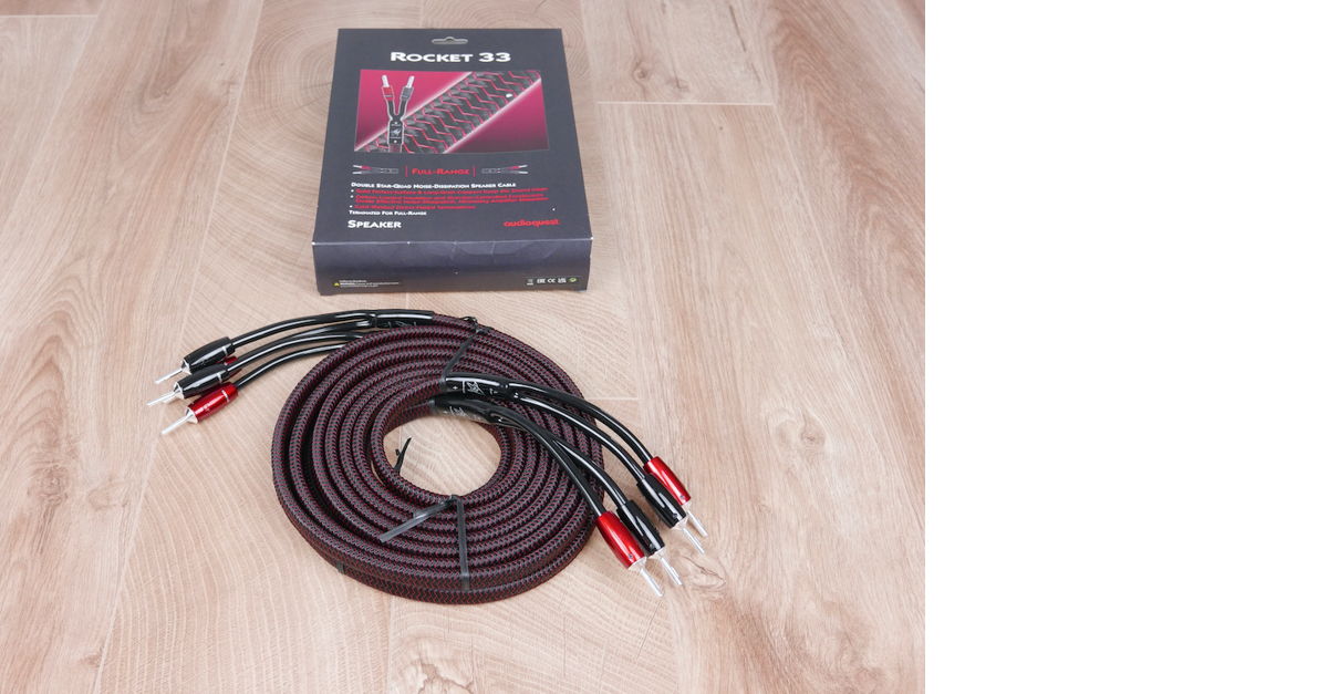AudioQuest Rocket 33 audio speaker cables ... For Sale | Audiogon