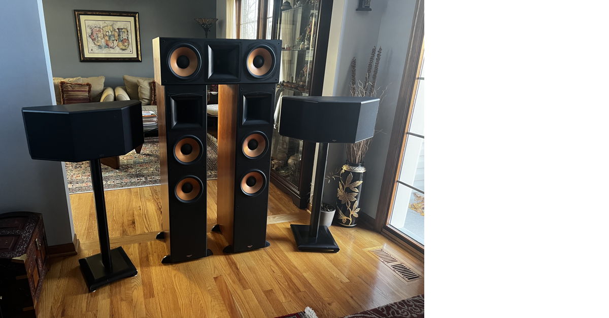 KLIPSCH RF-5/RF-7/RS-7 SET | CHERRY FINISH For Sale | Audiogon