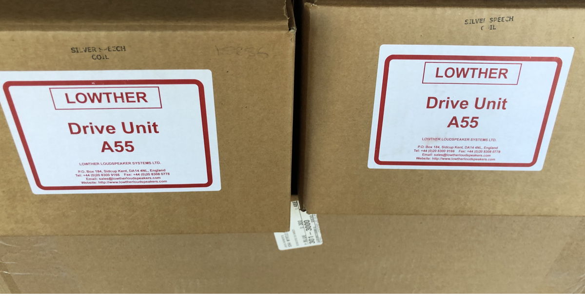 Lowther Loudspeakers A 55 Drivers with si... For Sale | Audiogon