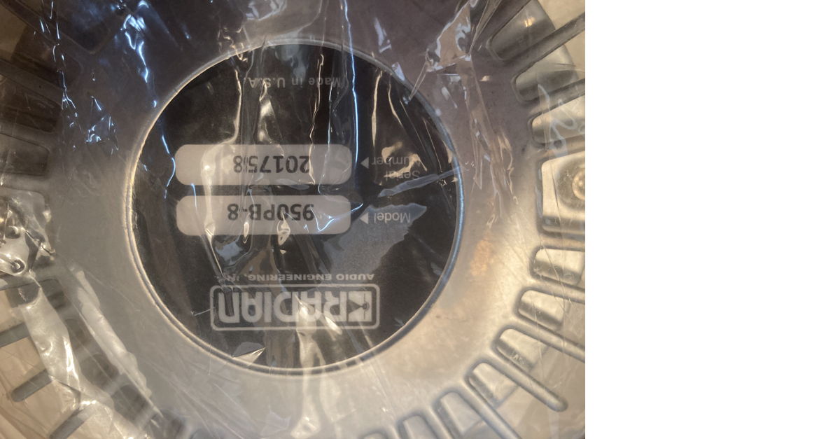Radian Compression Driver pair 950 pb For Sale | Audiogon