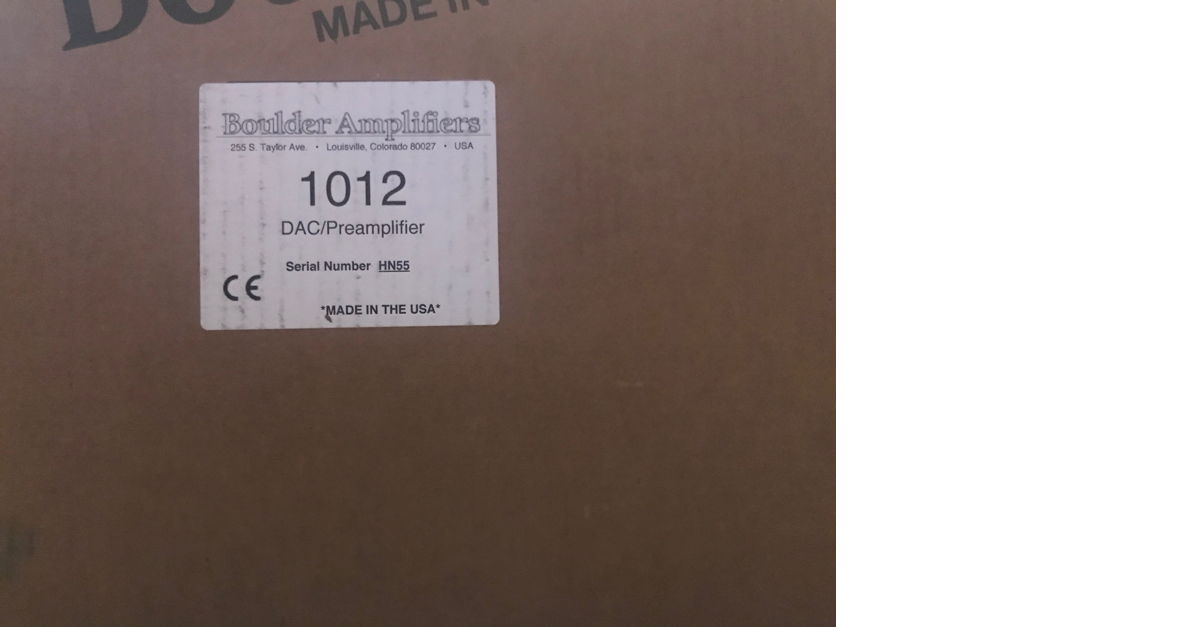 Boulder 1012 Preamp/DAC/Phono For Sale | Audiogon