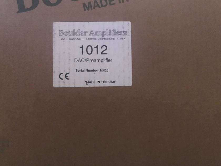Boulder 1012 Preamp/DAC/Phono For Sale | Audiogon