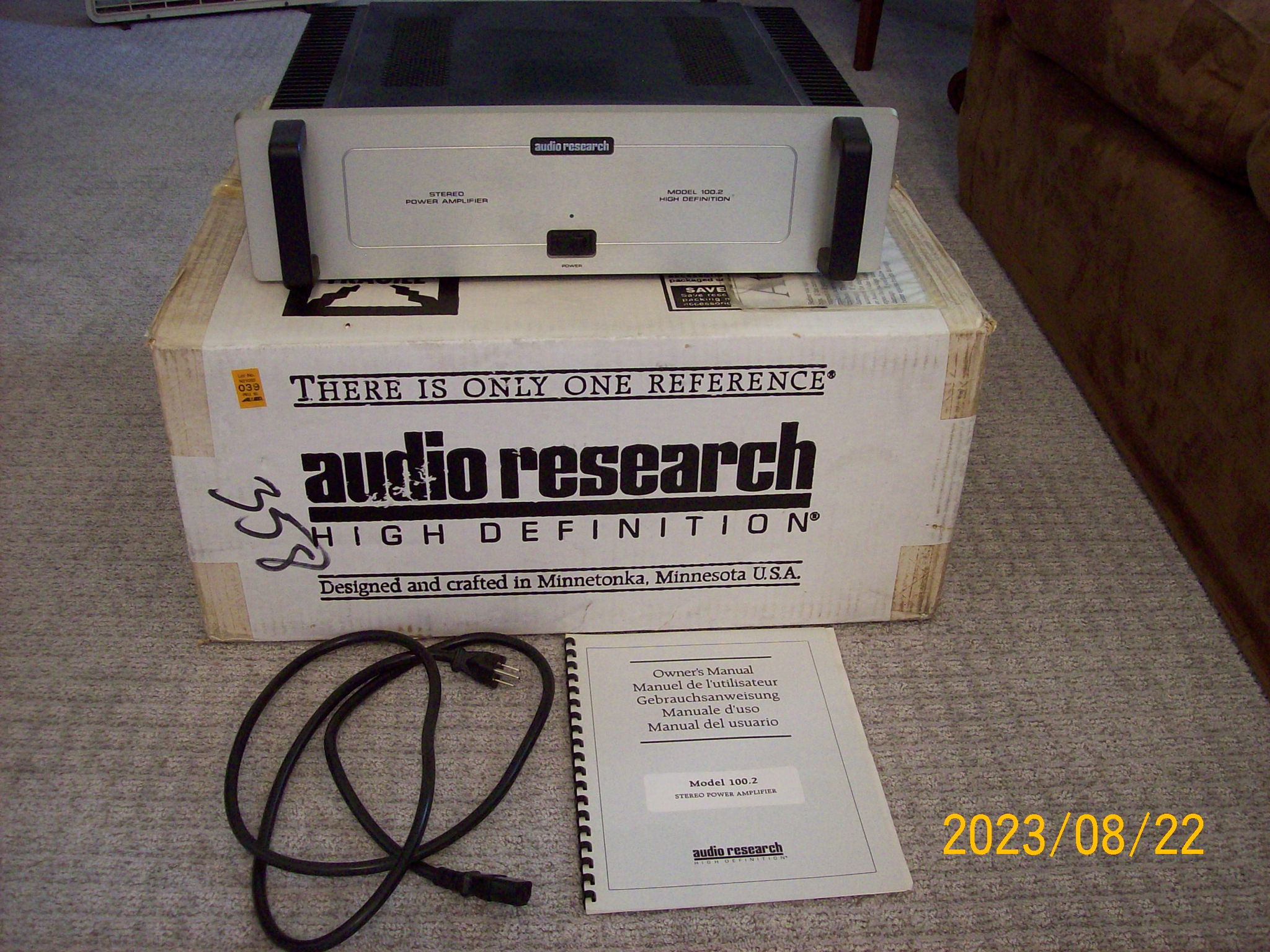 Audio Research 100.2 For Sale | Audiogon