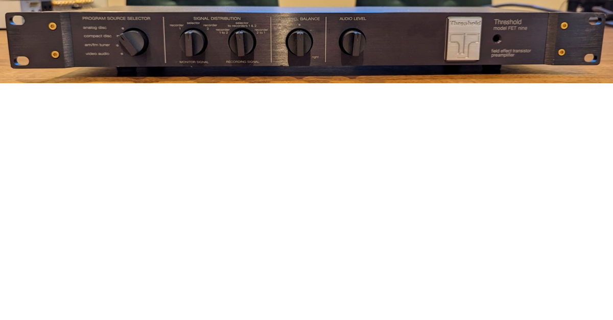 Threshold FET Nine preamplifier For Sale | Audiogon