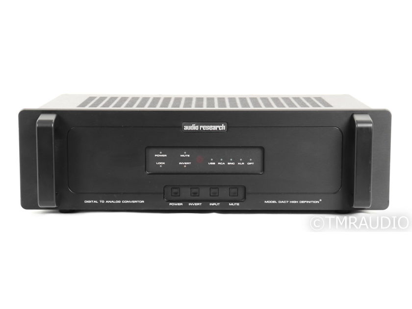 Audio Research DAC7 DAC; D/A Converter; DAC-7; Black; Remote (44866 ...