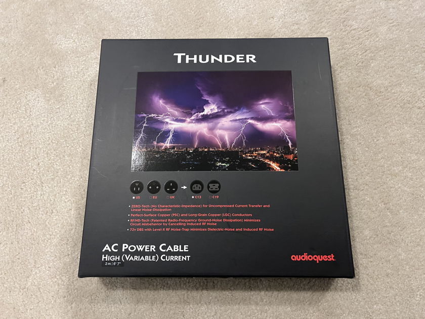 AudioQuest Thunder High Current AC Cable For Sale | Audiogon