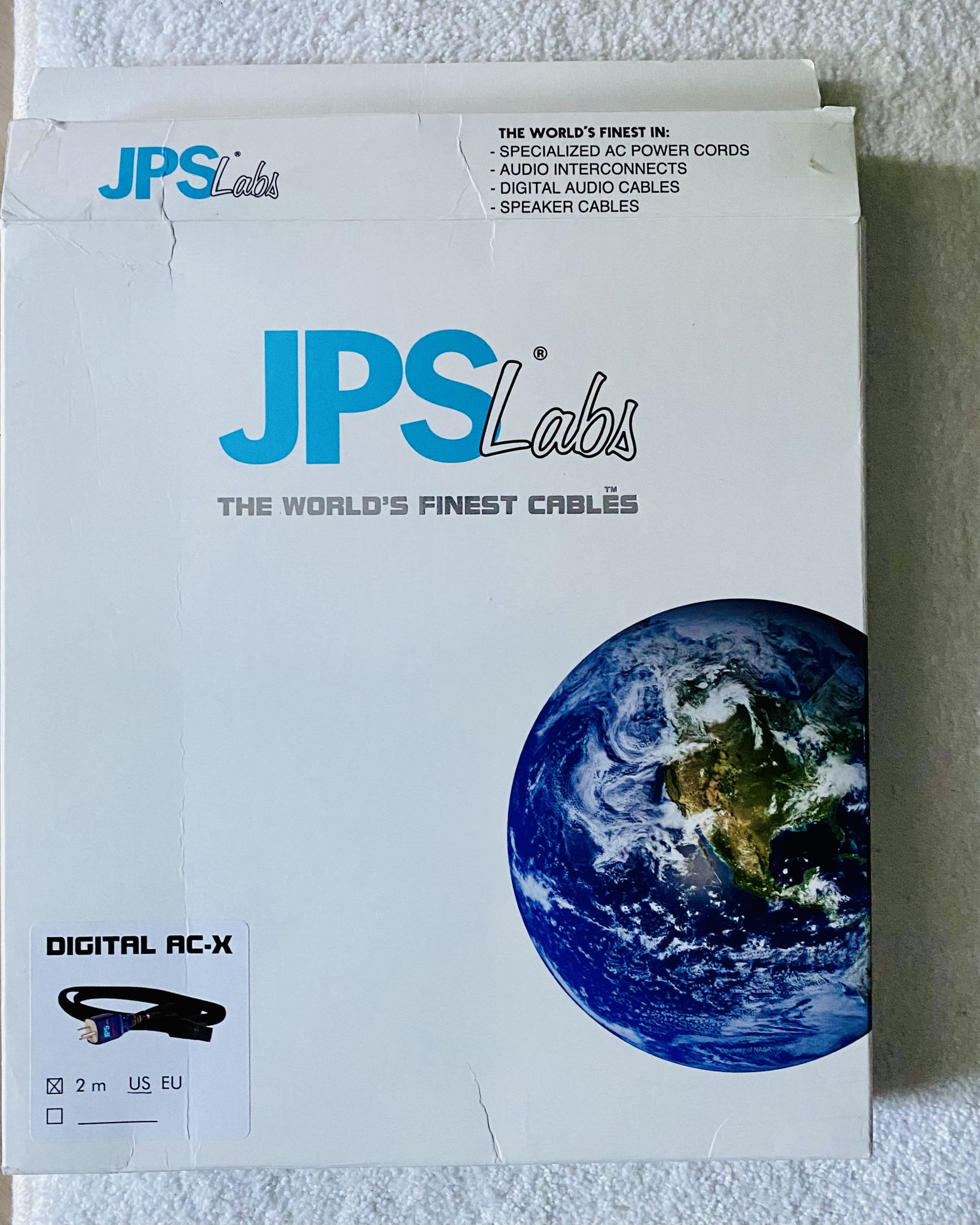 JPS Labs Digital AC-X 2 meter power cord (US) For Sale | Audiogon