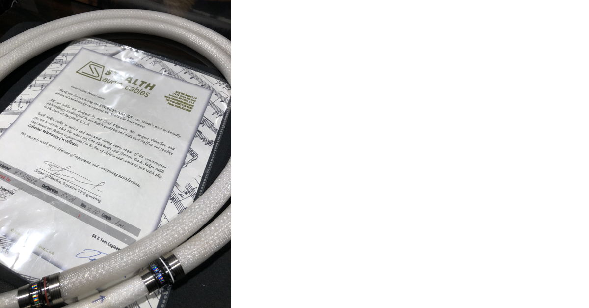 Stealth Audio Cables Sakra V10 For Sale | Audiogon