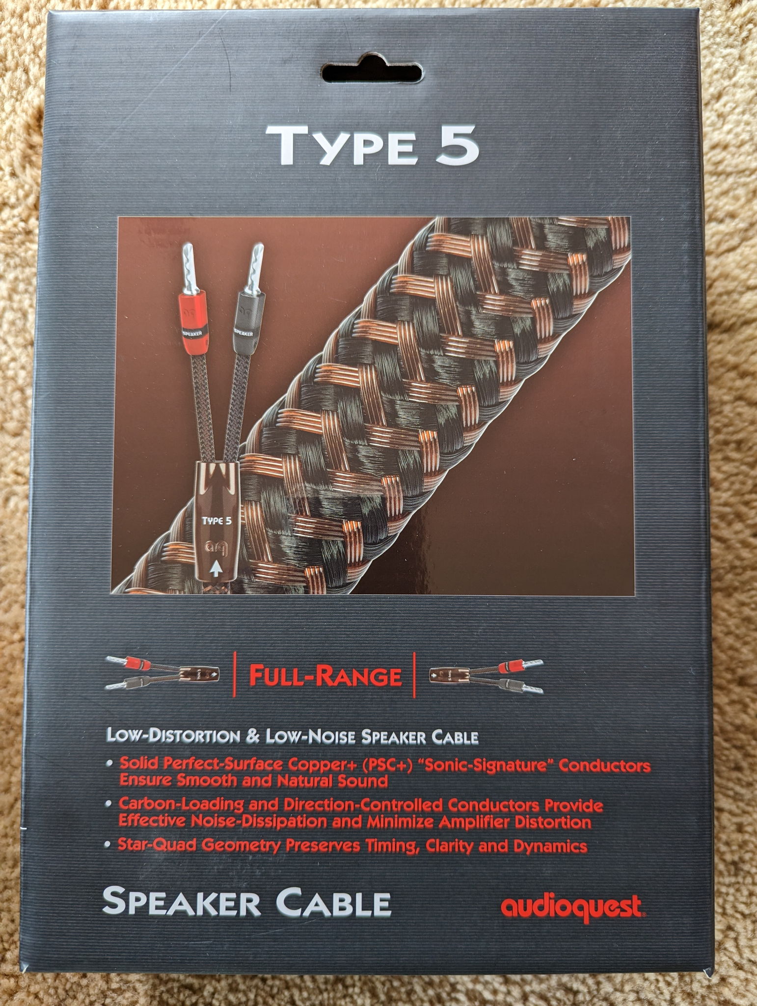 Speaker Cables AudioQuest Type 5 - 10ft For Sale | Audiogon