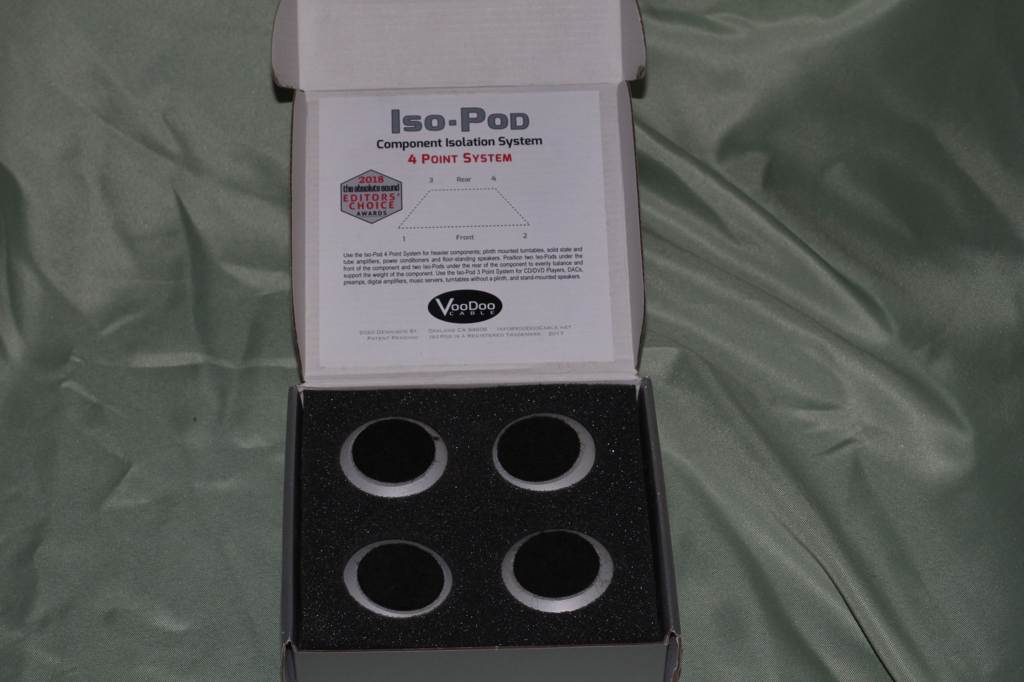 VooDoo Cable Iso Pod 4-point set For Sale | Audiogon