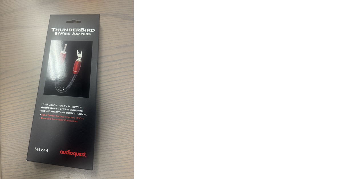 Audioquest thunderbird Biwire- jumpers new For Sale | Audiogon