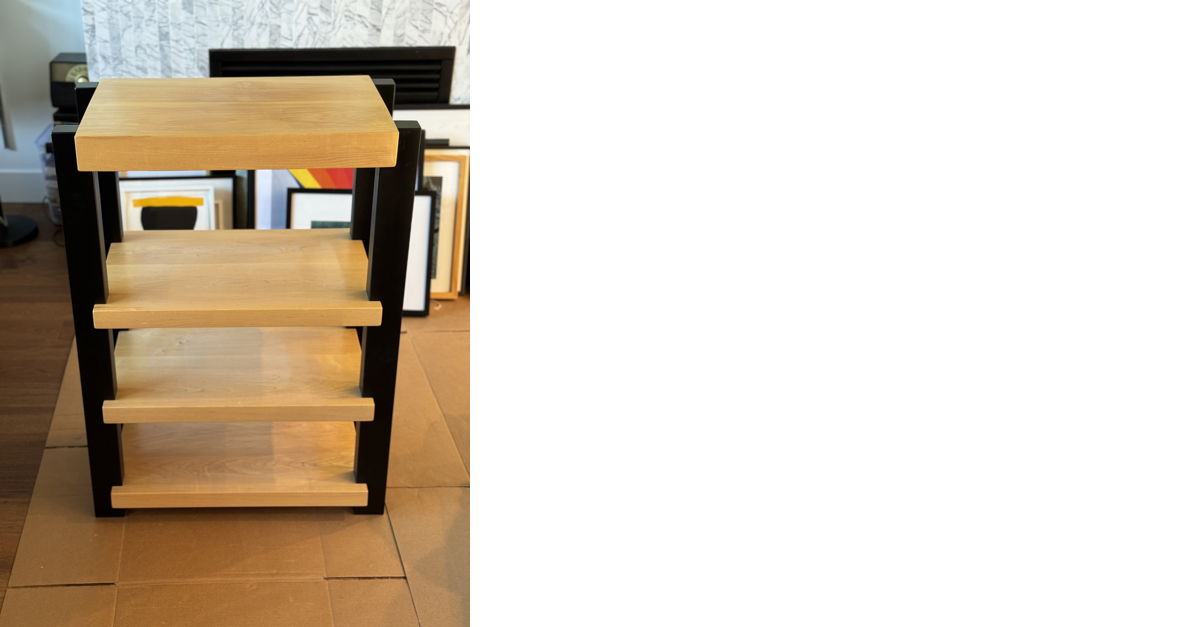 TimberNation 4 Shelf Maple Rack w/ black p... For Sale | Audiogon