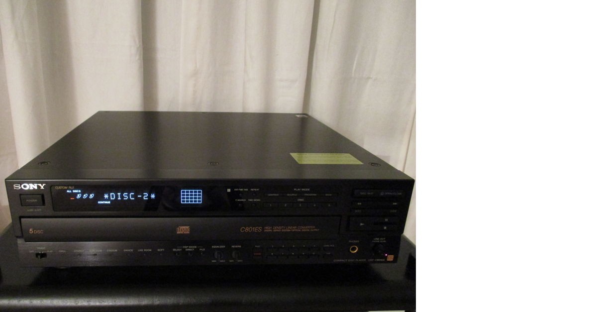 Sony CDP-C801ES 5 disc CD changer; among t... For Sale | Audiogon