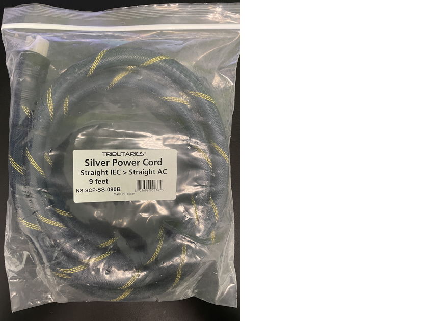 Tributaries Silver Power Cable. 9ft For Sale | Audiogon